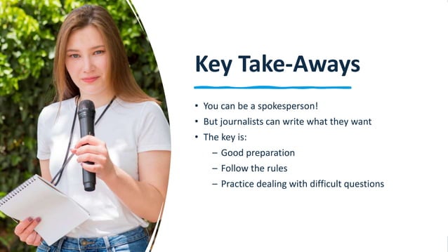 Media Training 101: Discover the Basics of Being a Spokesperson | PPTX ...