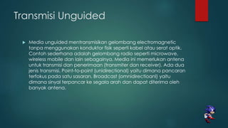 Media transmisi dan komunikasi data | PPTX