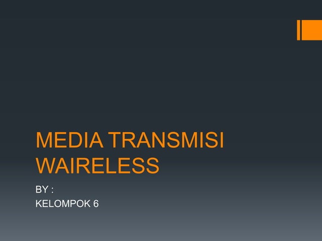 Media transmisi waireless | PPT