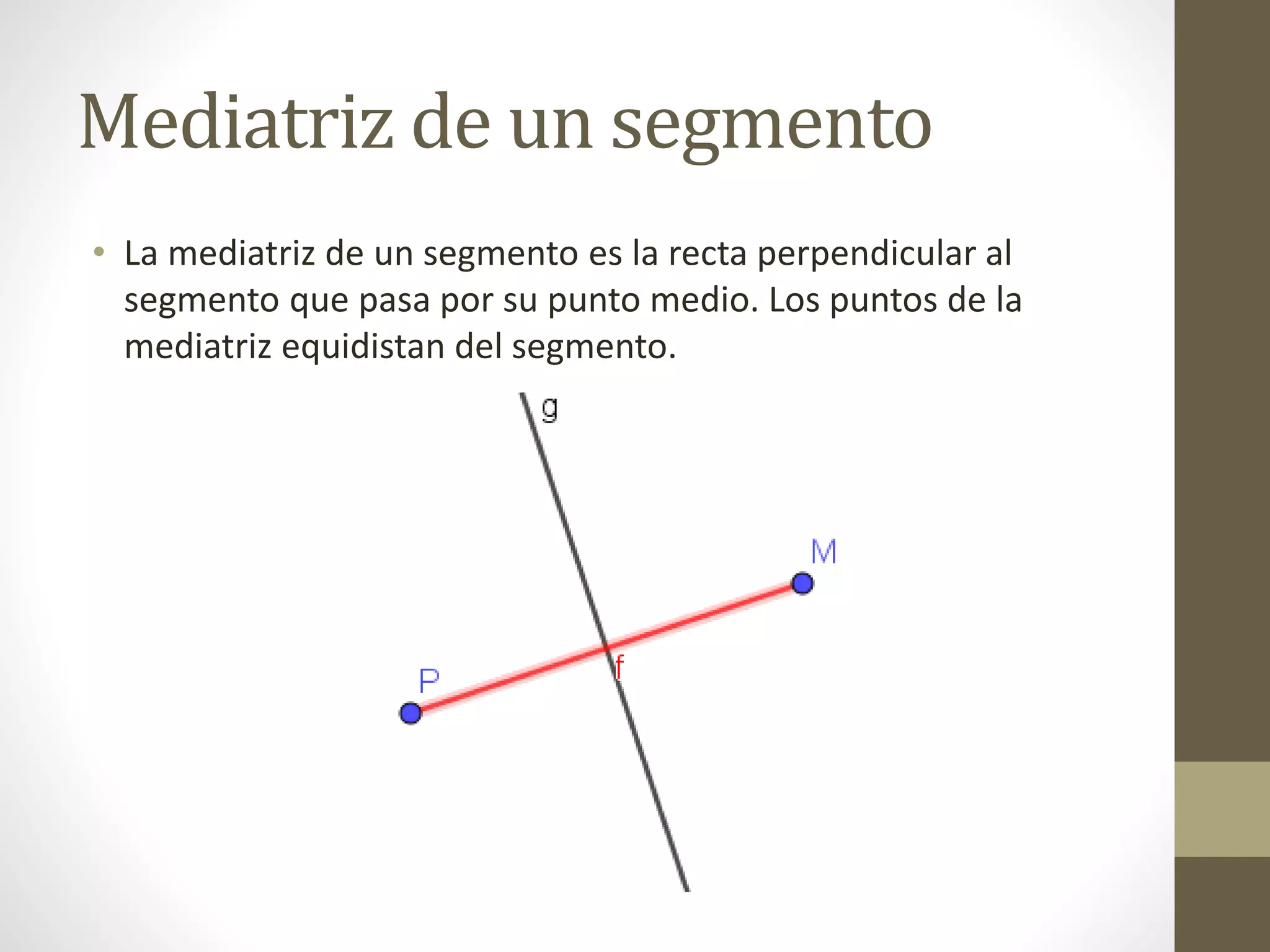 Mediatriz de un segmento | PPTX