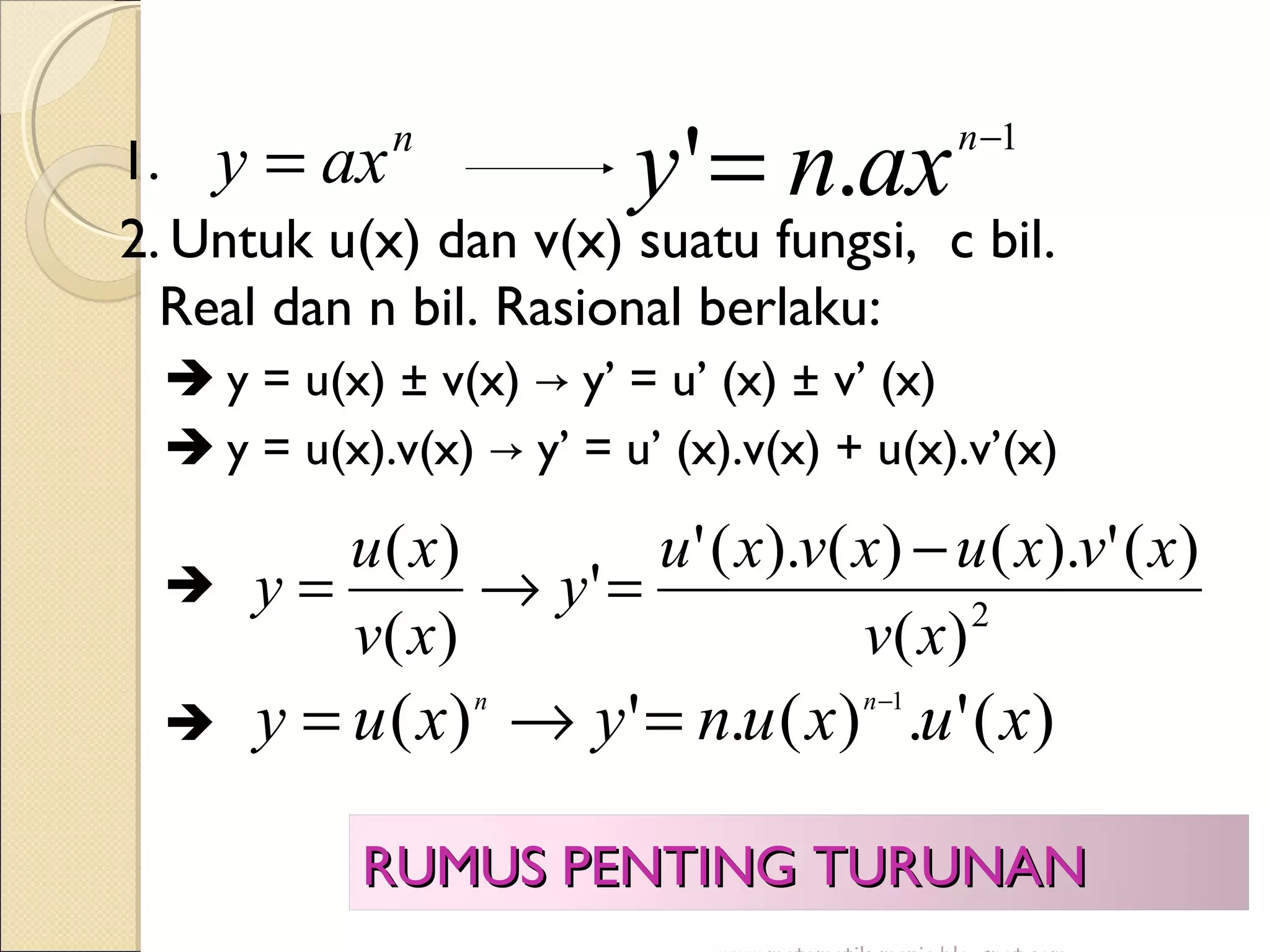 Media PPT Materi Diferensial | PPT