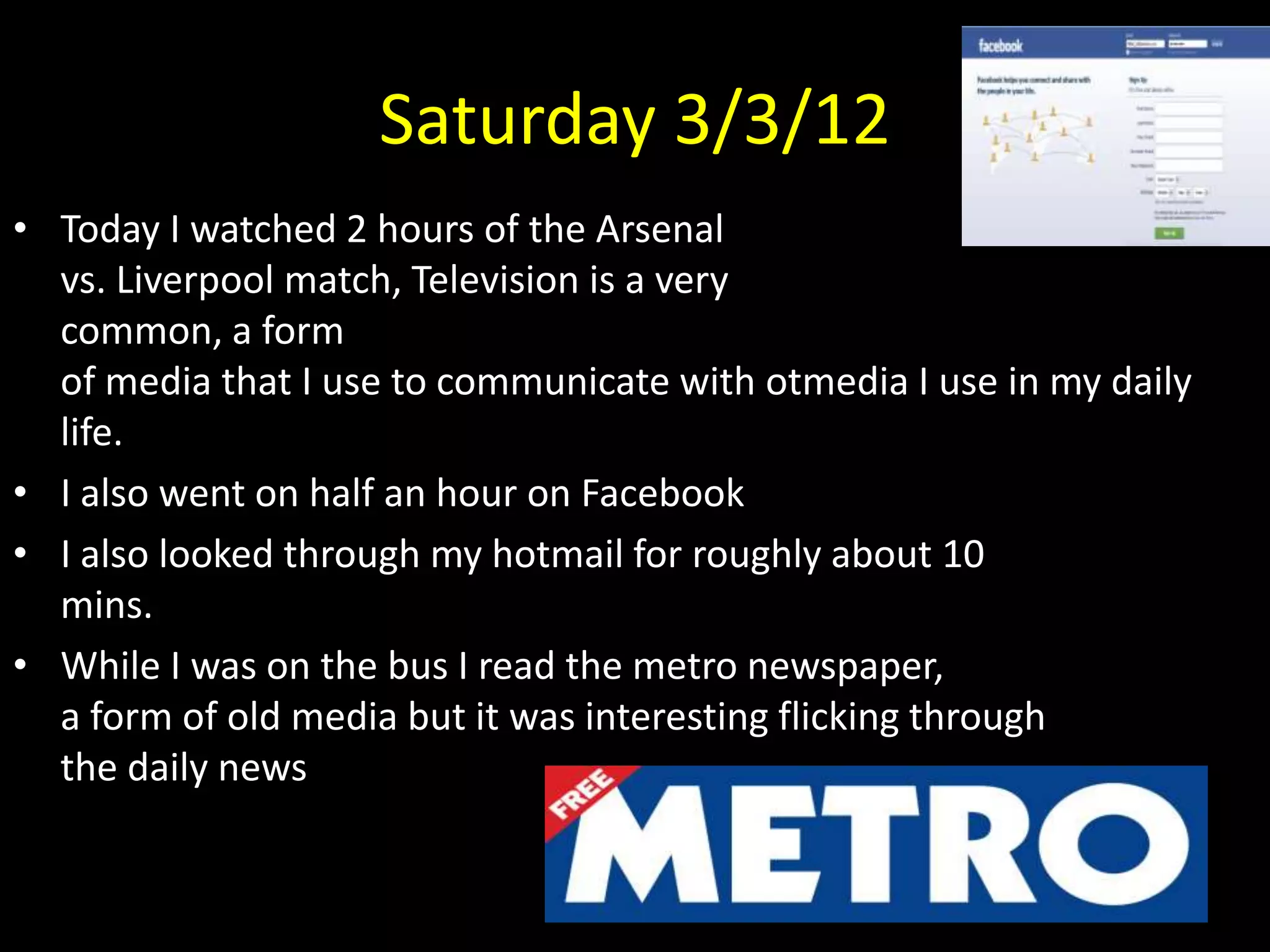 Media unit diary | PPT