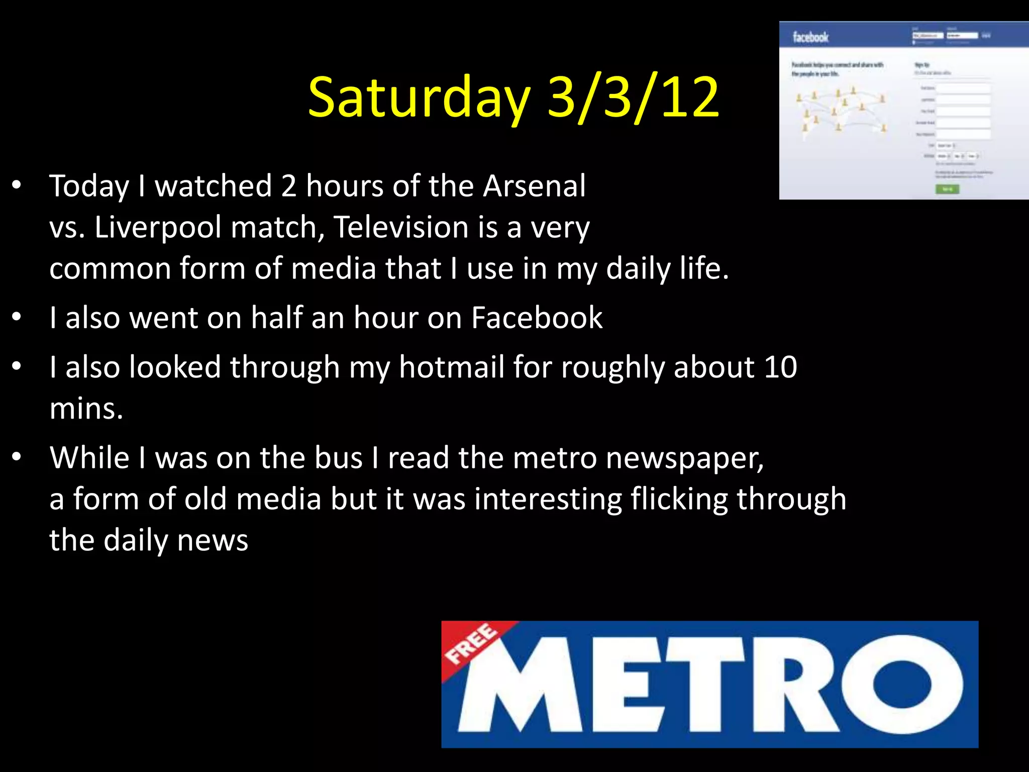 Media consumption diary | PPTX