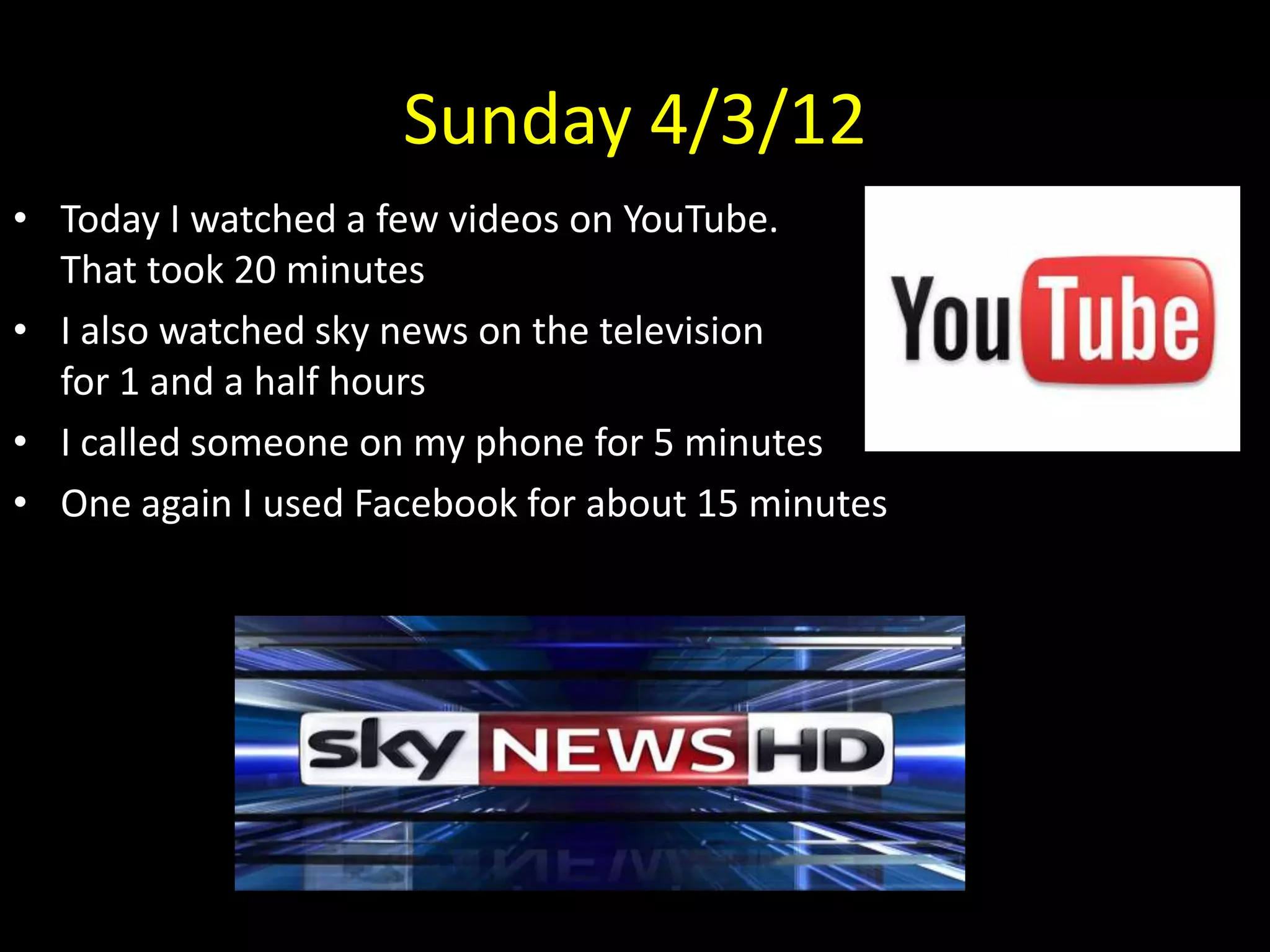 Media consumption diary | PPTX