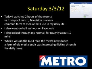 Media consumption diary | PPTX