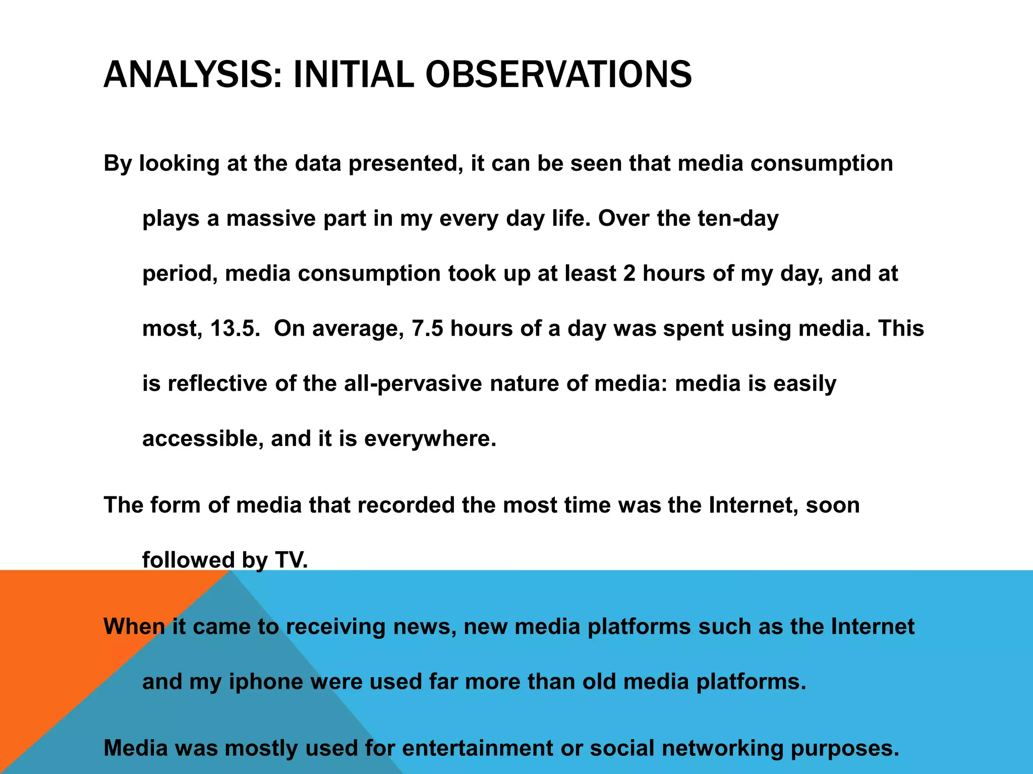 Media use diary | PPTX