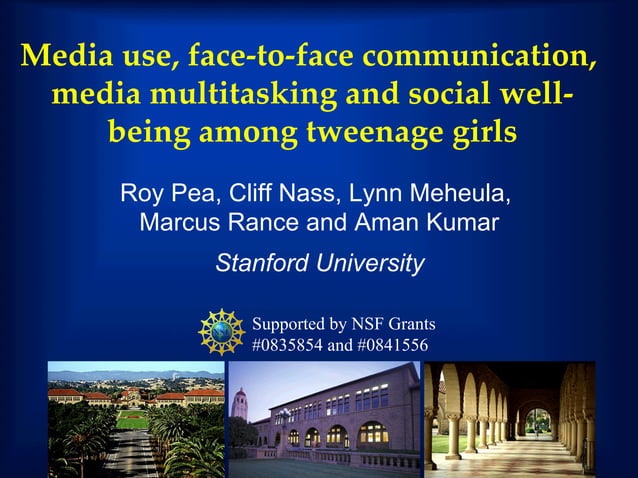 Media Use, Face-to-Face Communication, Media Multitasking and Social ...