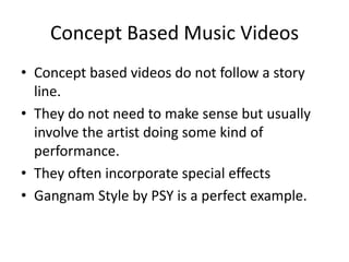 MUSIC VIDEO TYPES | PPT