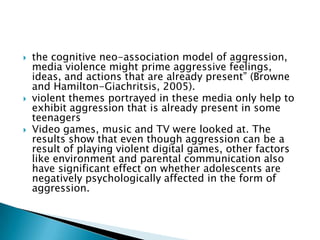 Media Violence And Aggression | PPTX