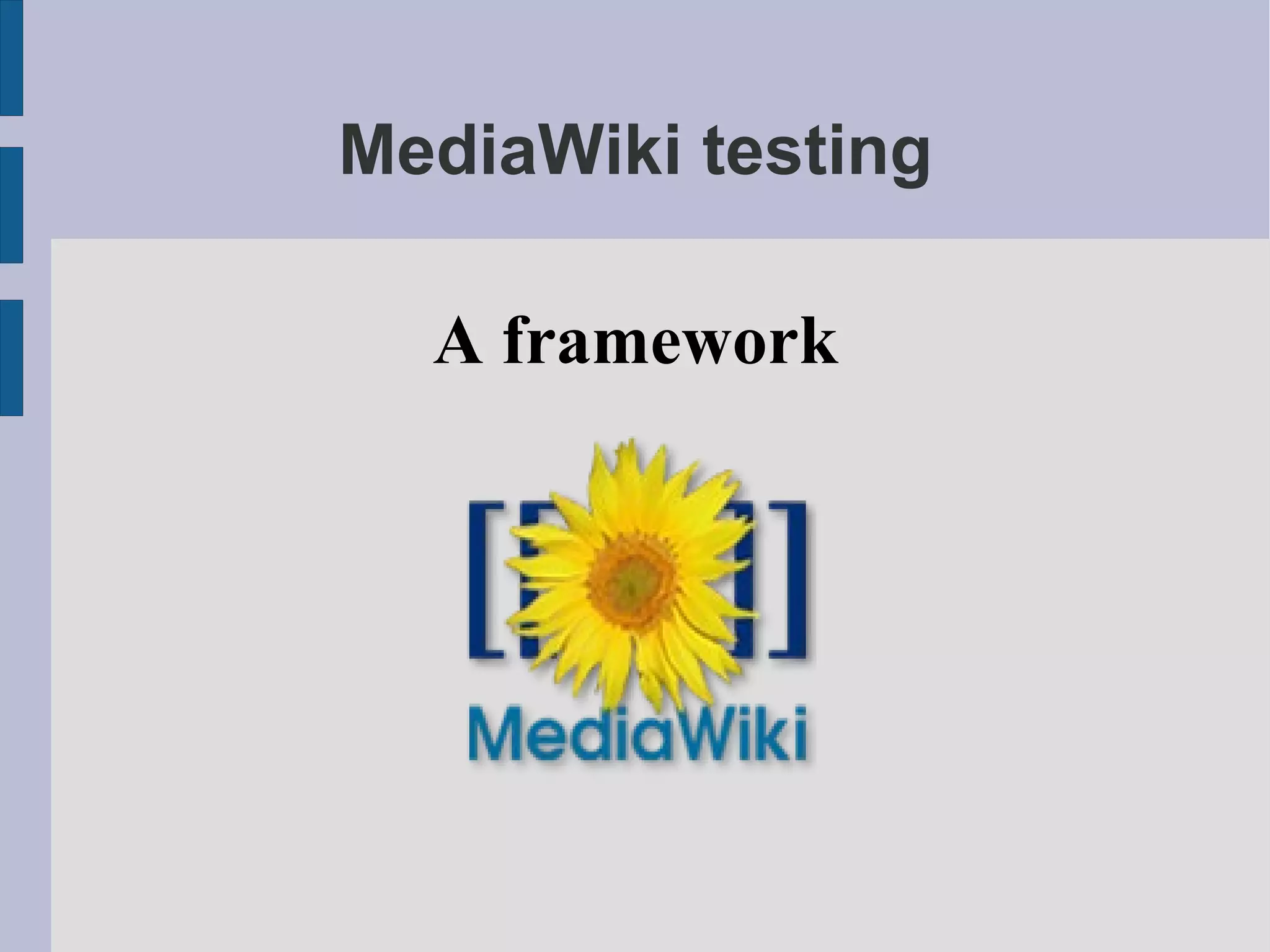 Media Wiki Testing Environment | ODP
