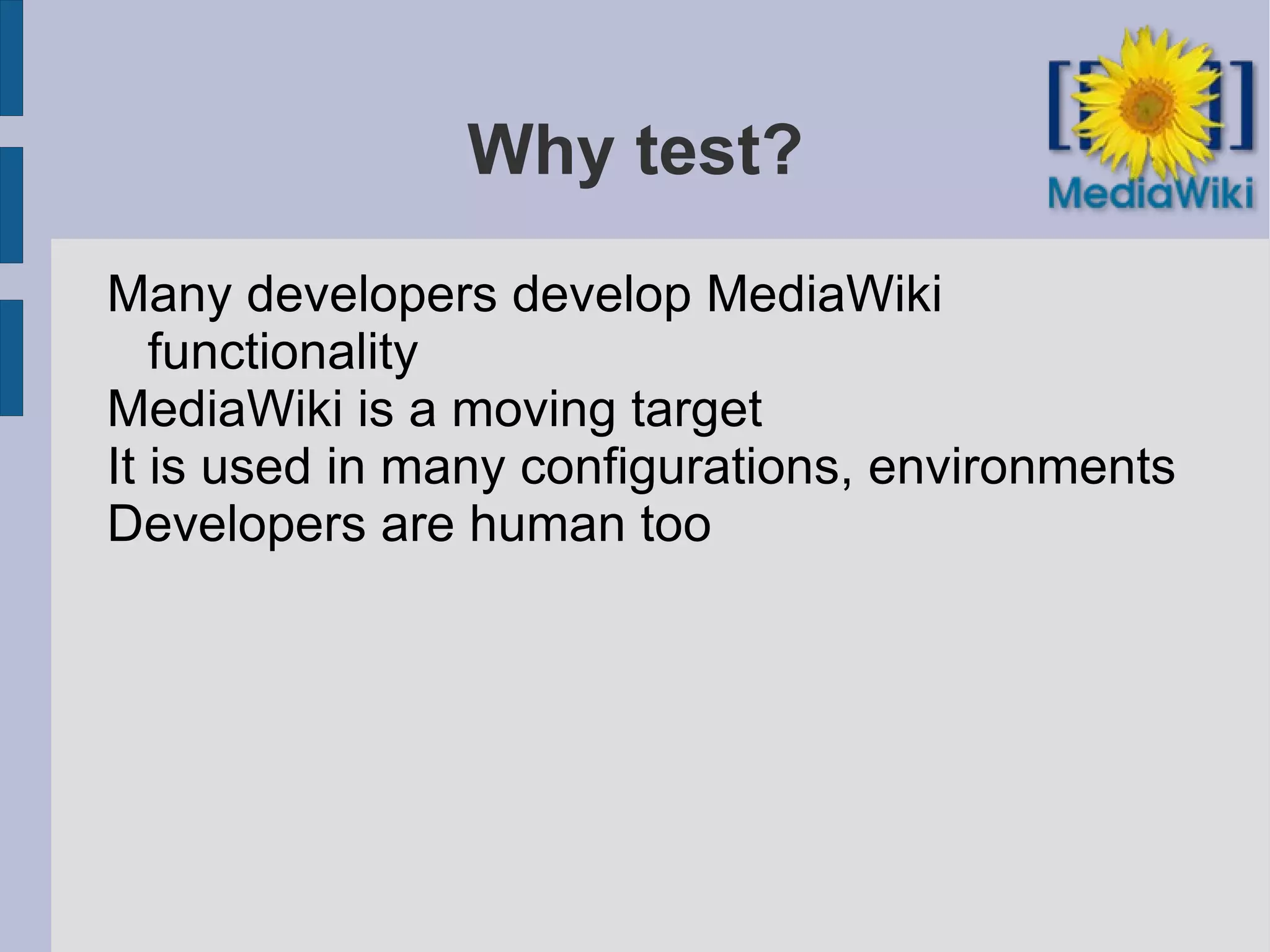 Media Wiki Testing Environment | ODP