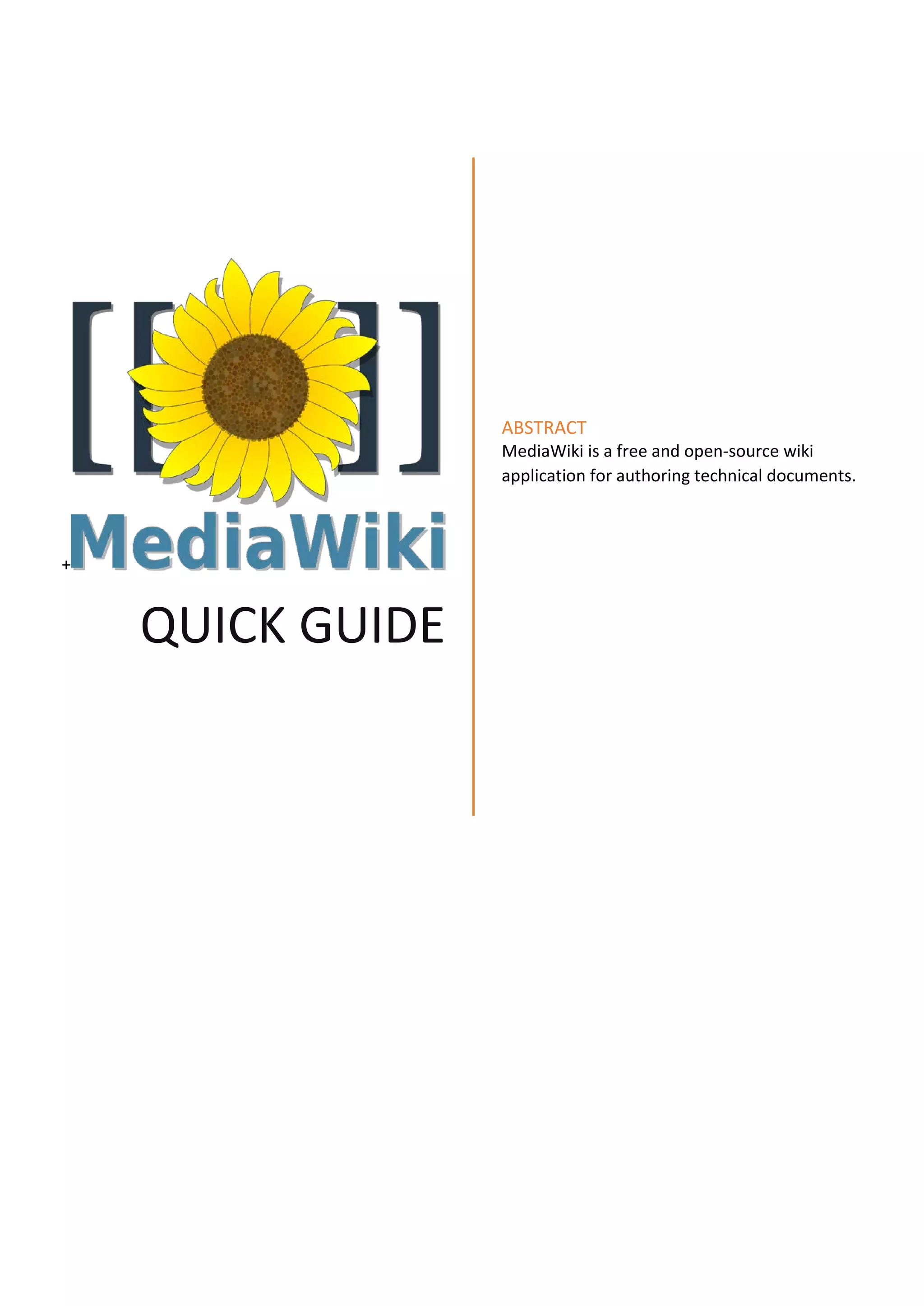 MediaWiki Quick Start Guide | PDF
