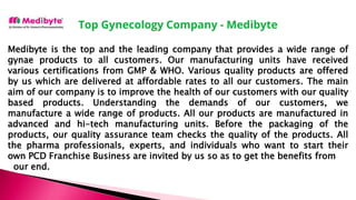 Gynecology PCD Franchise Business - Medibyte | PPT
