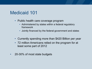 Medicaid Expansion: Emerging from the Shadows of Healthcare Reform | PDF