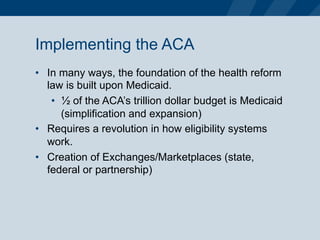 Medicaid Expansion: Emerging from the Shadows of Healthcare Reform | PDF