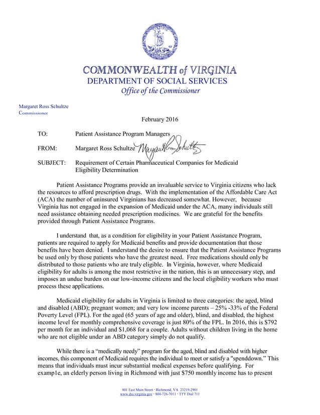 Medicaid letter | PDF | Government Support and Welfare | Financial ...