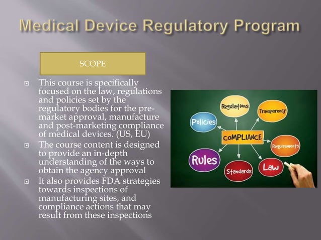 Medical Device Regulatory Affairs. | PPTX | Pharmaceutical Industry | Industries