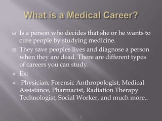 Medical Careers | PPTX