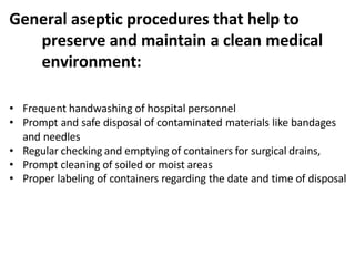 MEDICAL-ASEPSIS.pdf | Infectious Diseases | Diseases and Conditions