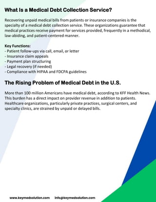 Healthcare & Medical Bill Debt Collections Agency: A Complete Guide | PDF