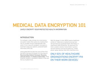 Medical Data Encryption 101 | PDF