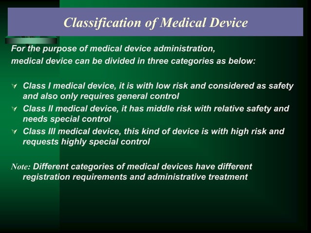 Medical Device Administration In China | PPT