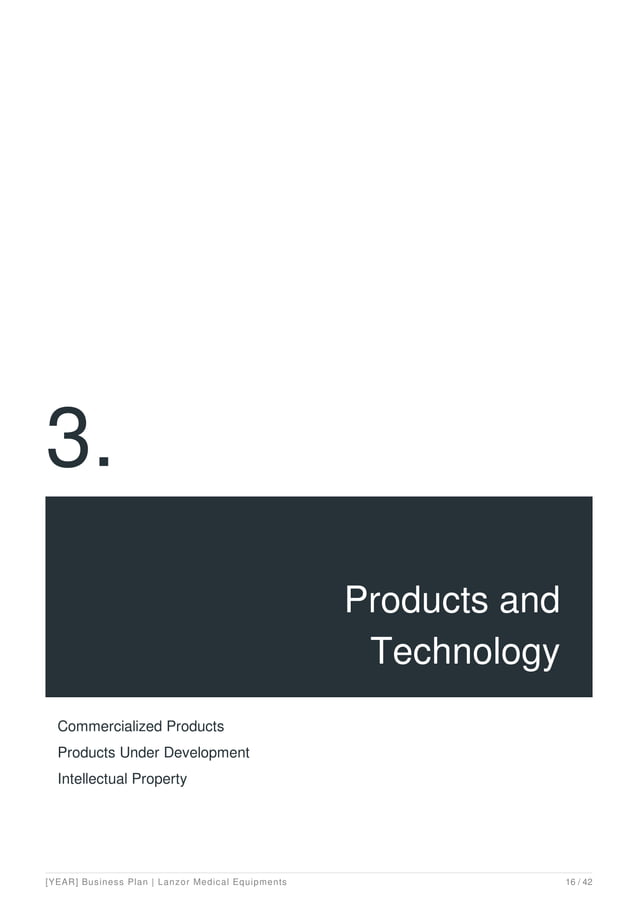 Medical equipment manufacturing business plan example | PDF