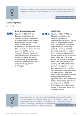 Medical equipment manufacturing business plan example | PDF