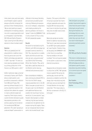 FHC switches to EOS technology for manufacturing of stereotactic ...