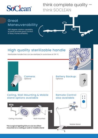 SoClean's Surgical LED lights help improve patient | PDF