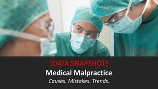 Medical Malpractice: Causes, Mistakes, Trends [Data Snapshot] | PDF ...