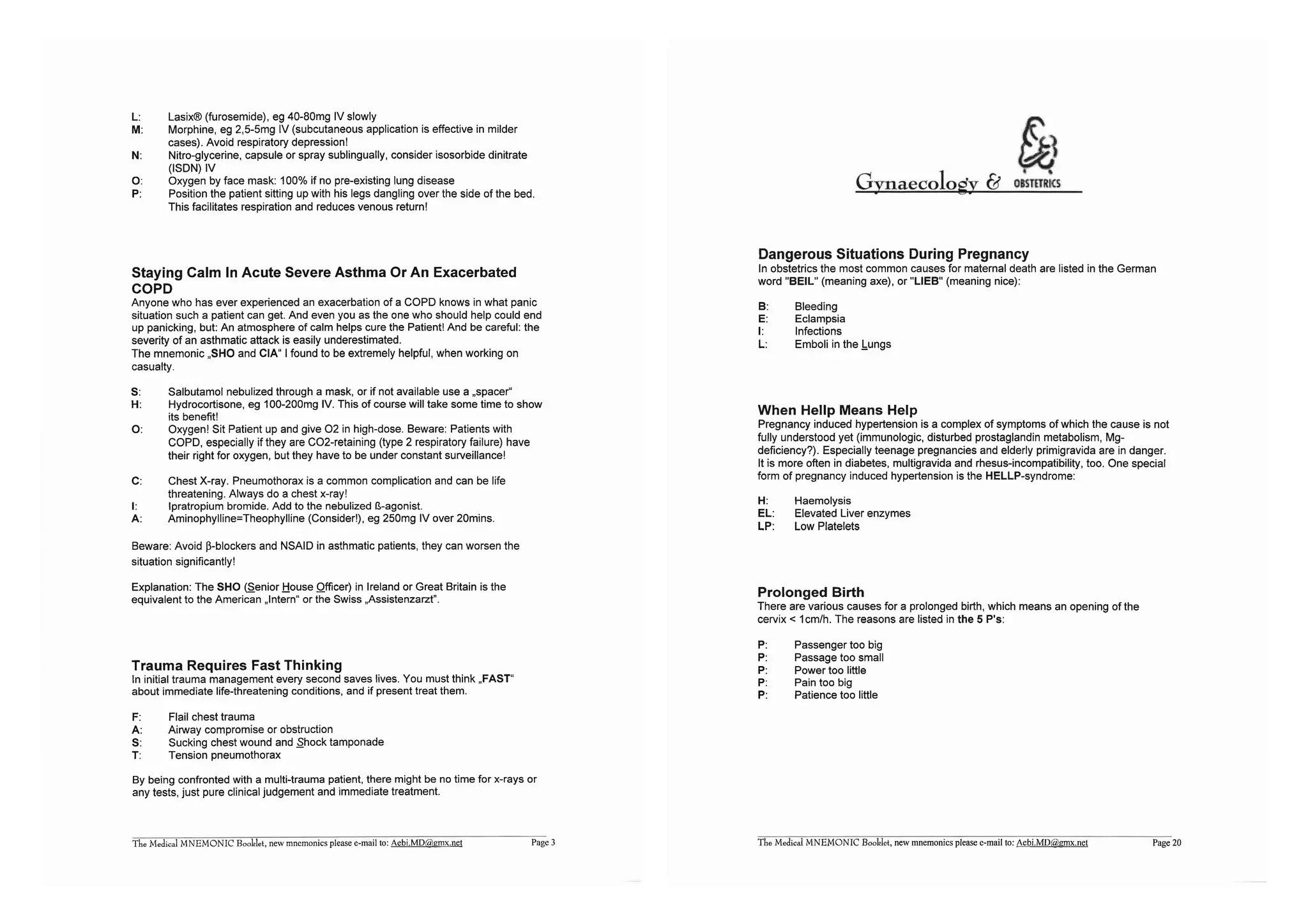 Medical-Mnemonic-Booklet.pdf jdnd | PDF