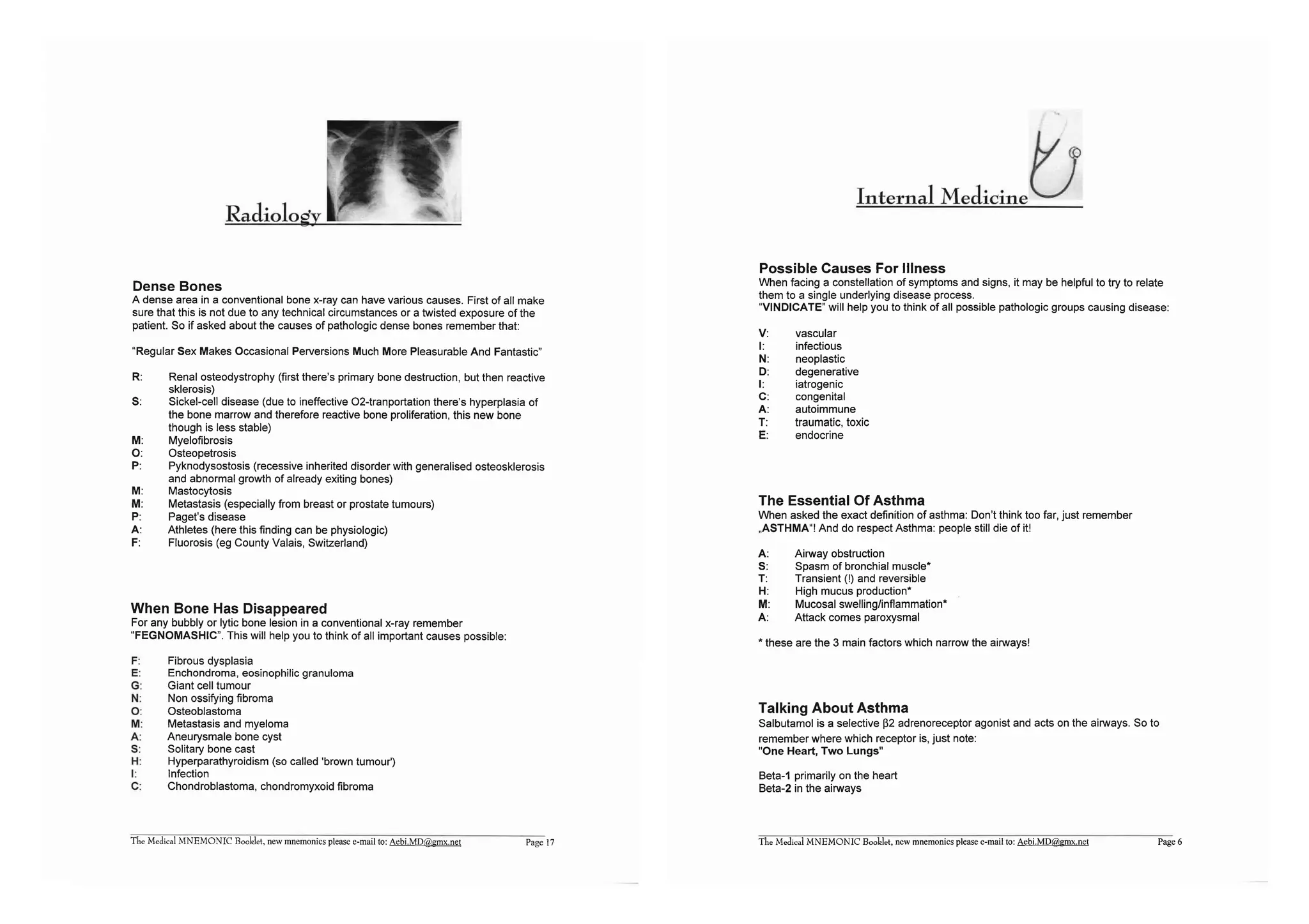 Medical-Mnemonic-Booklet.pdf jdnd | PDF