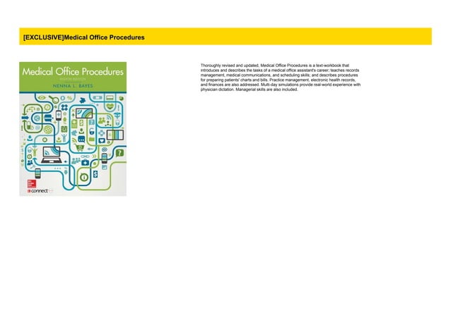 [EXCLUSIVE]Medical Office Procedures | PDF