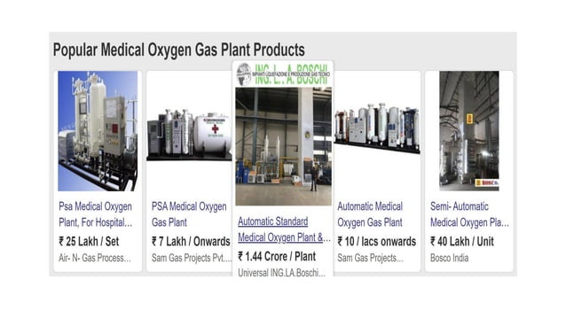 Medical oxygen : setting up the plant | PPT | Free Download