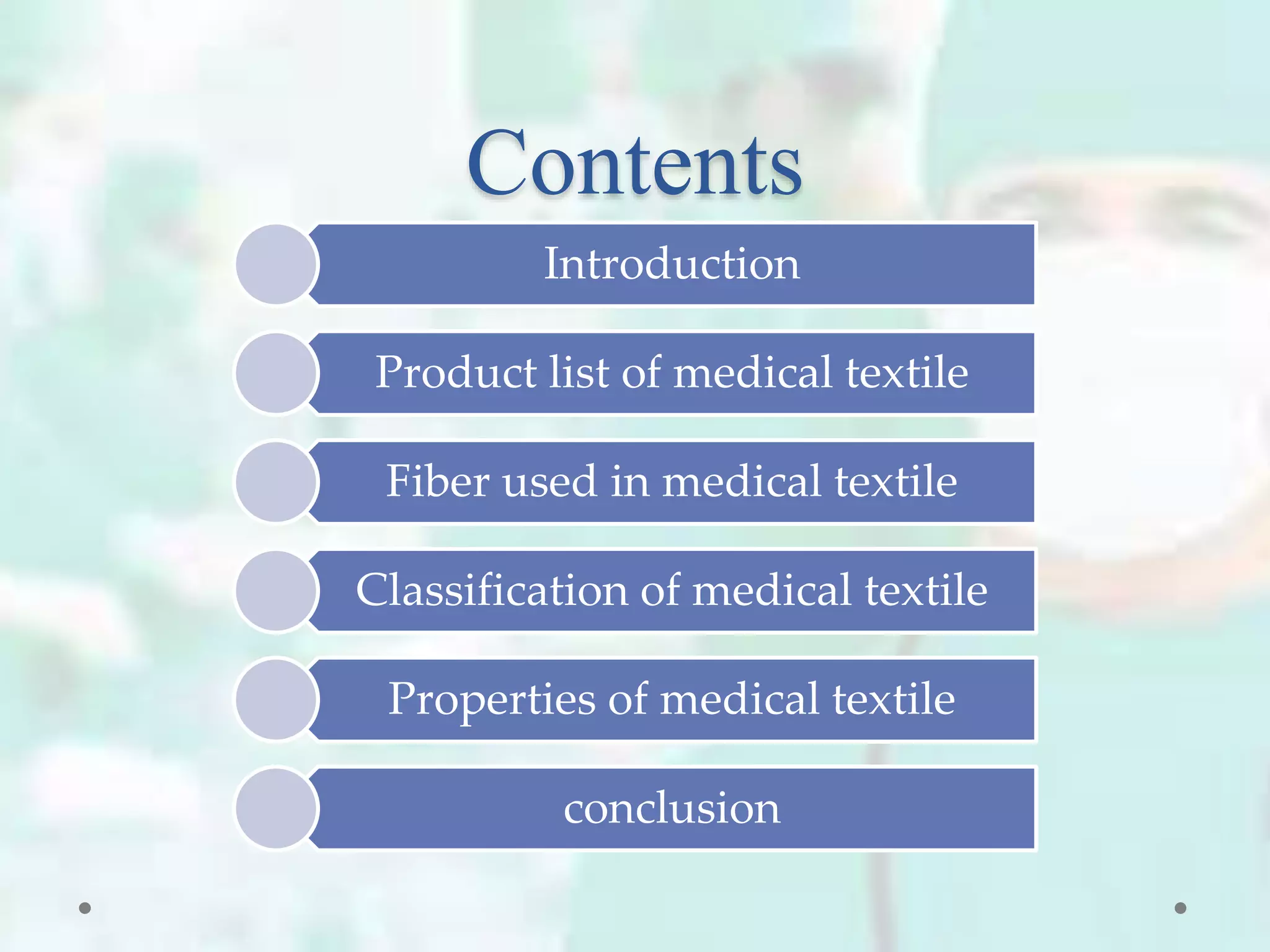 Medical textile | PPTX
