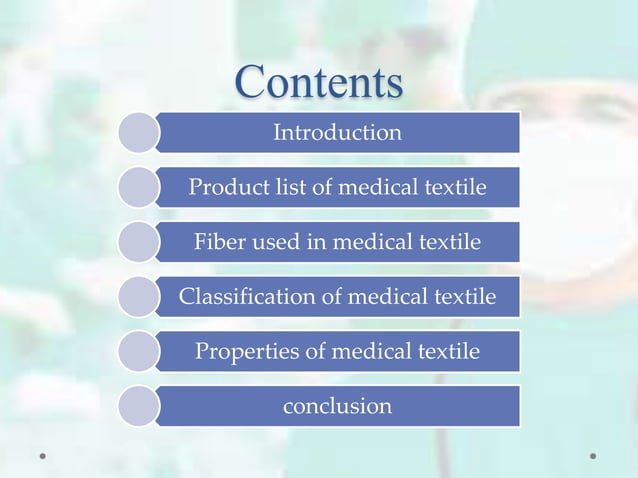 Medical textile | PPTX