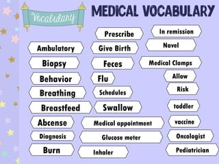 Medical Vocabulary Part 2 | PPT