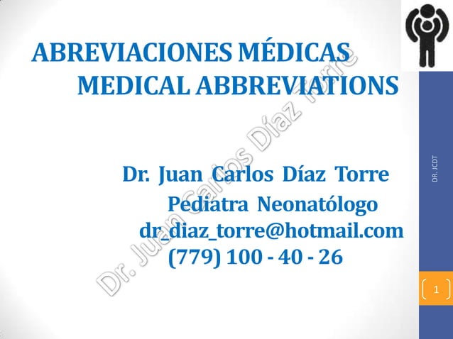 Medical abbreviations i, march 24, 13 | PPSX