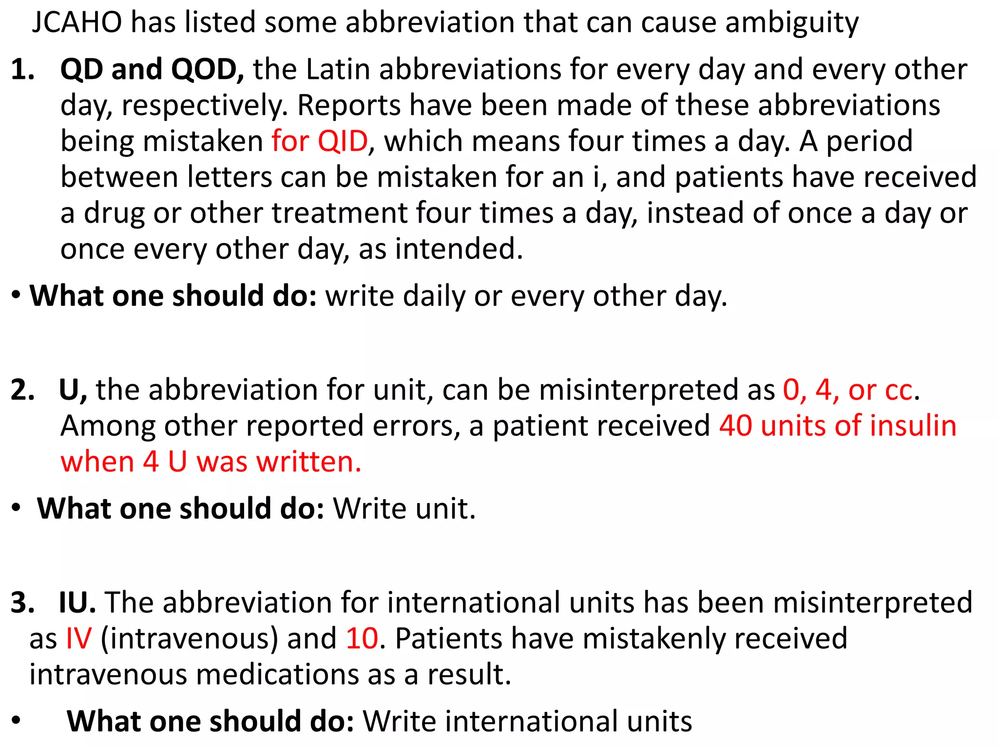 Medical abbreviation used in clinical setting | PPTX