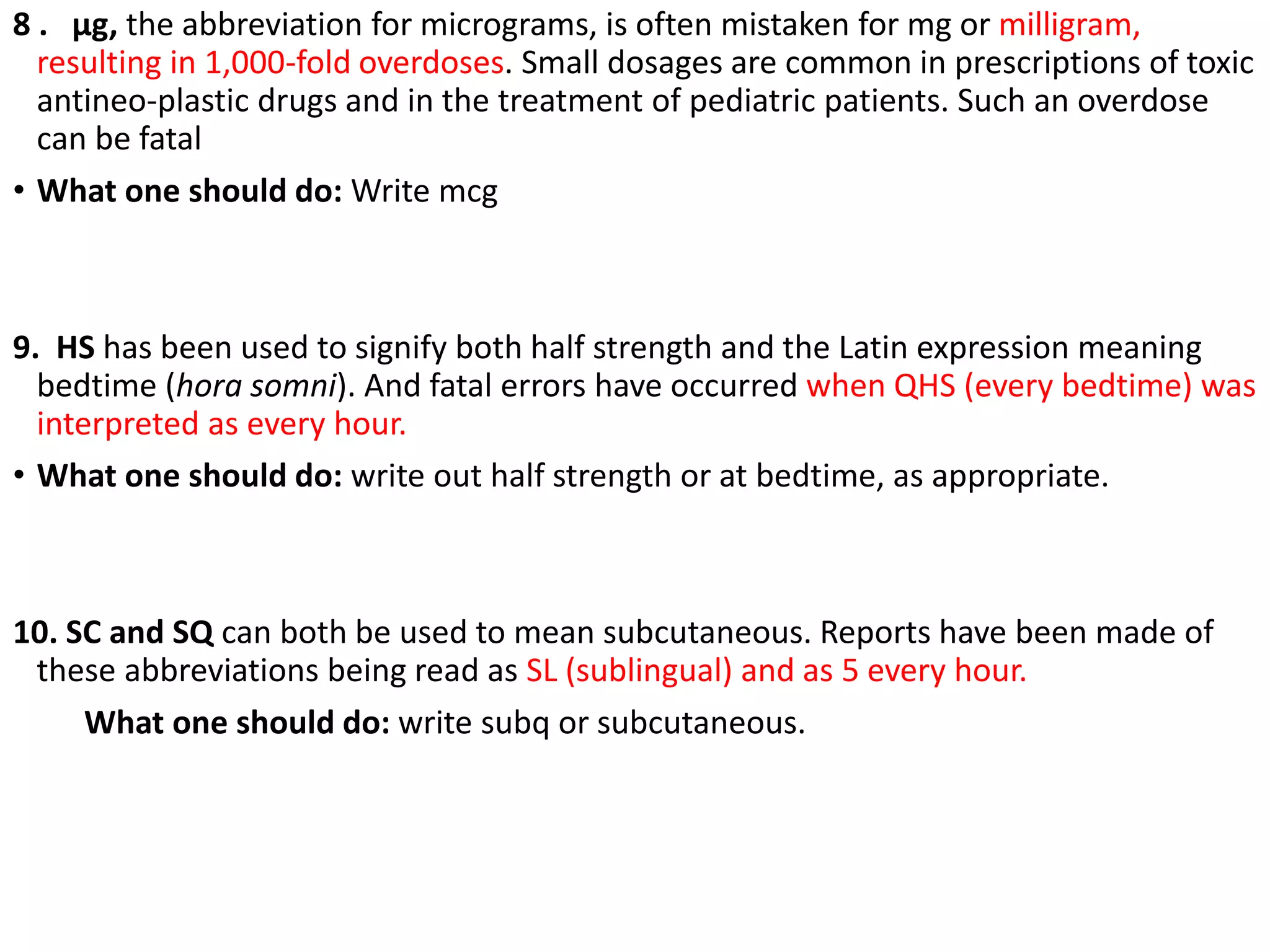 Medical abbreviation used in clinical setting | PPTX