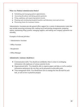Medical Administrative Assistance | DOCX