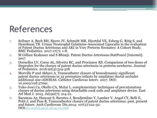 Medical advances in the transcatherizational treatment of patent ductus ...