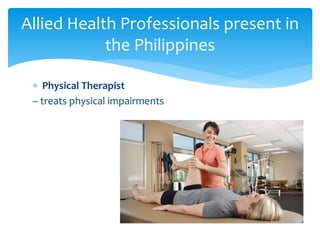 Medical and allied health profession | PPTX