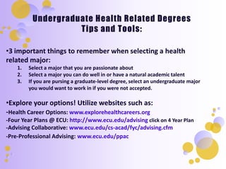 Medical And Health Professions Transfer Orientation | PPTX