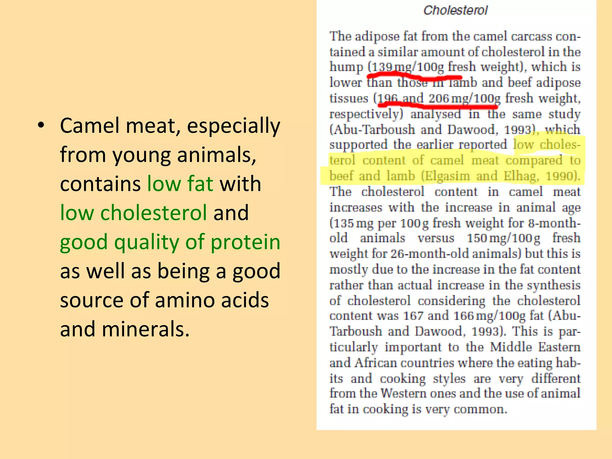 Medical and health properties of camel products | PPT