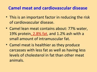 Medical and health properties of camel products | PPT