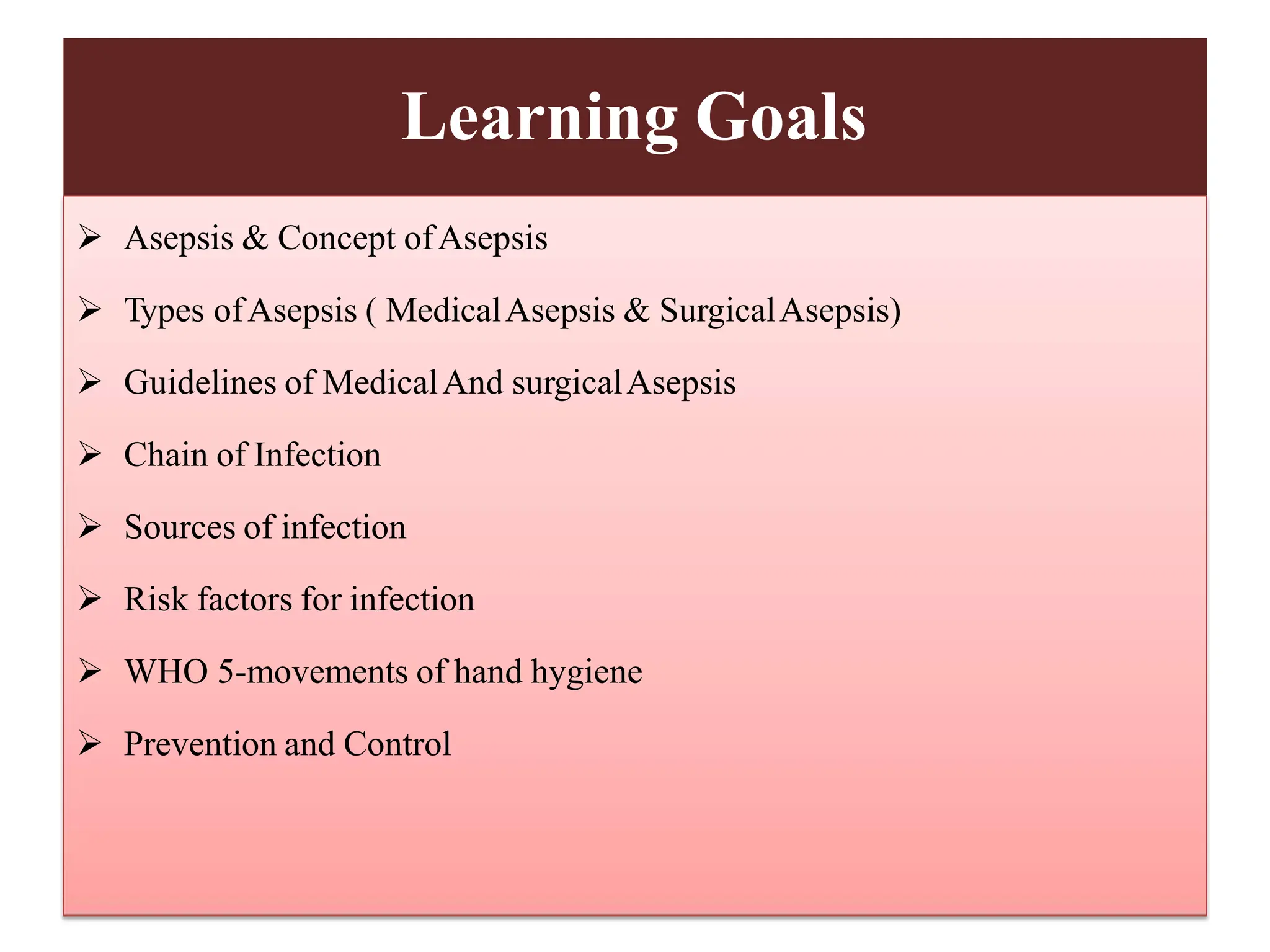 Medical and Surgical asepsis Lecture 07......pptx