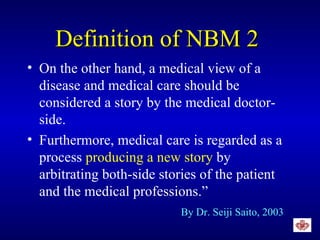 Narrative Based Medicine as a Cultural Relativism in Medical ...