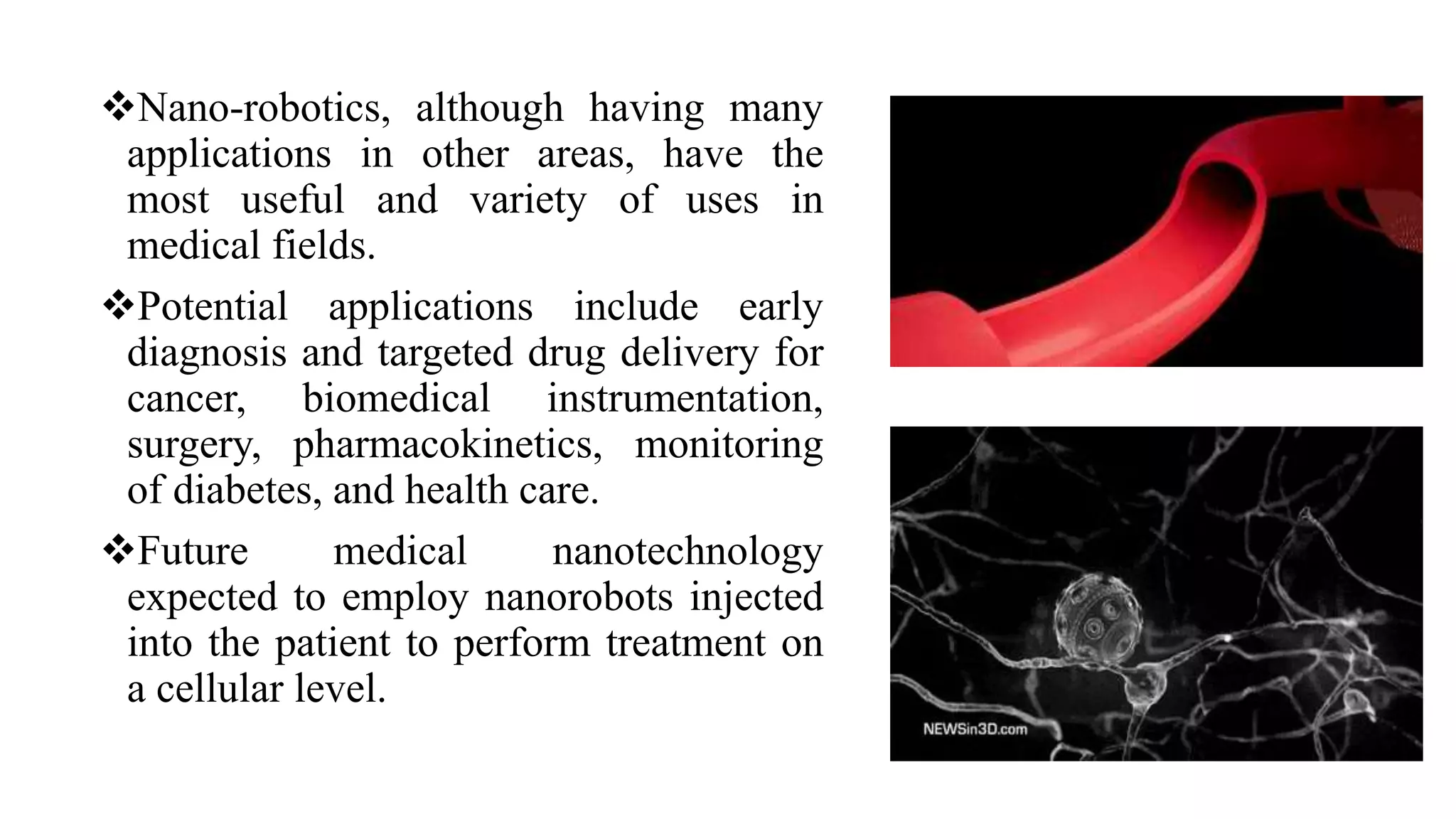 APPLICATION OF NANO-TECHNOLOGY IN MEDICAL FIELD | PPTX